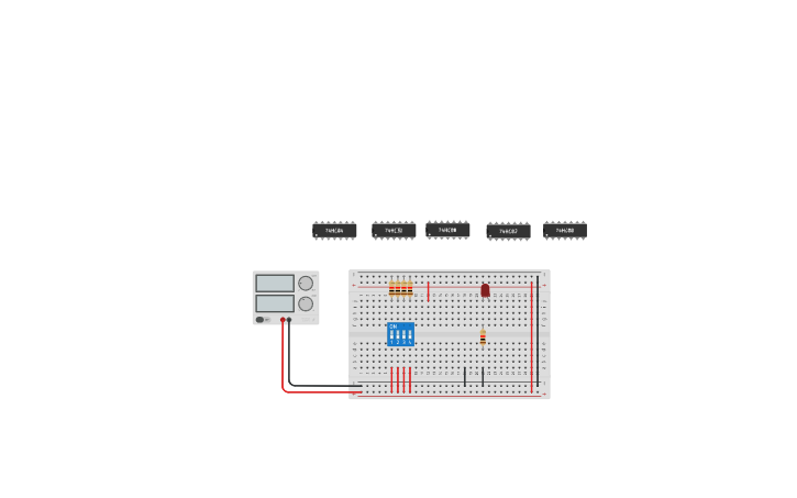 Circuit design Logic gates - Tinkercad