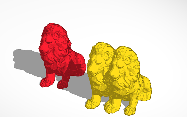 3D design Lion - Tinkercad