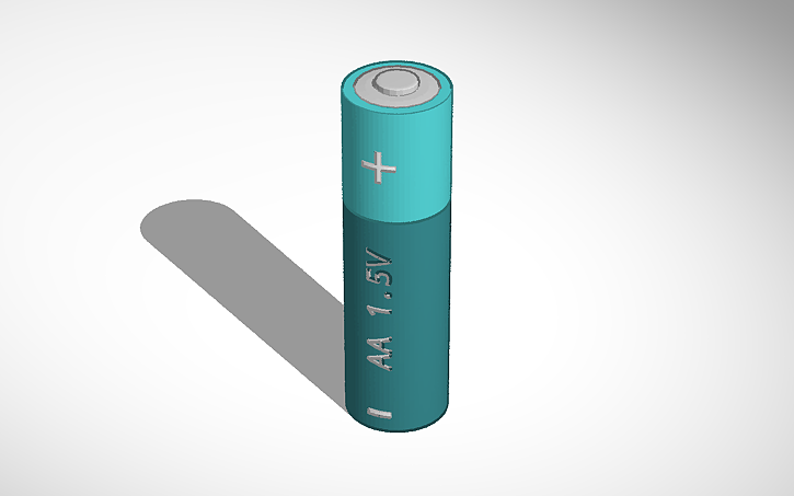 3D design Electrical Battary - Tinkercad