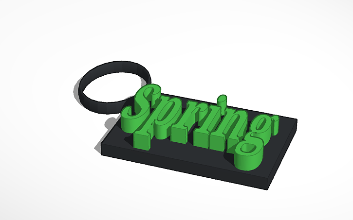 3d Design Spring Tinkercad