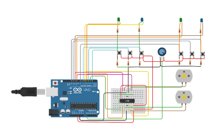 Circuit design Copy of Hoist Crane - Tinkercad