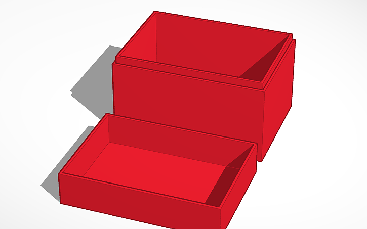 3D design Card box 105 x 70 mm - Tinkercad