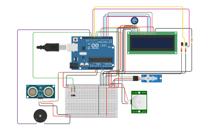 Circuit design AVANCE TOTAL - Tinkercad