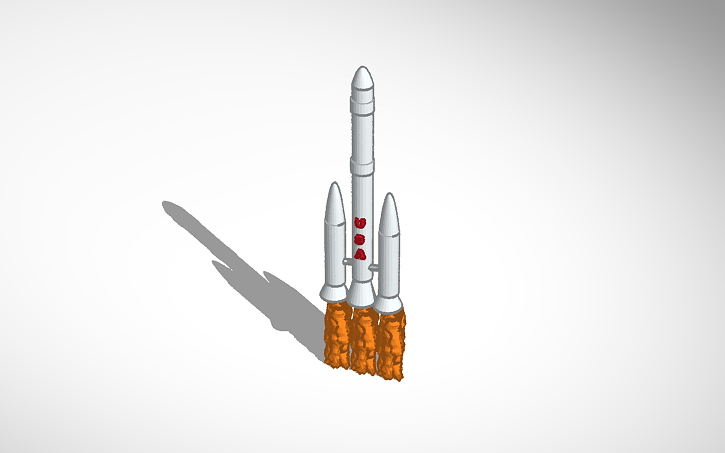 3D design RocketShip - Tinkercad
