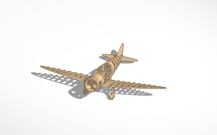 3d Design Propeller Plane M4a8 Tinkercad