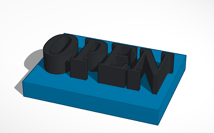 3D design open | Tinkercad