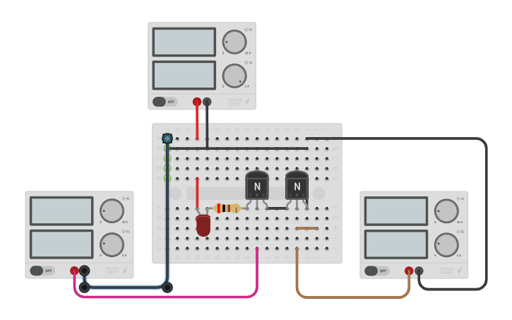 Circuit design AND Gate | Tinkercad