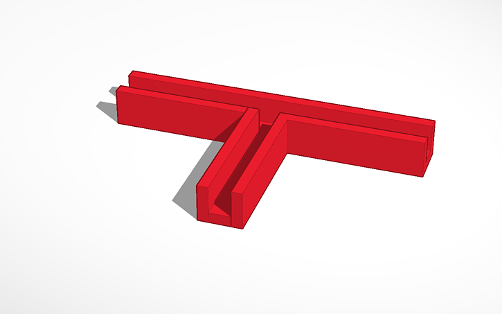 3D design T connector 4.0 wall | Tinkercad