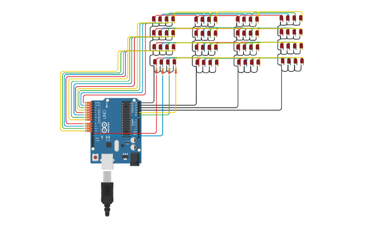 Circuit Design Led Cube Tinkercad