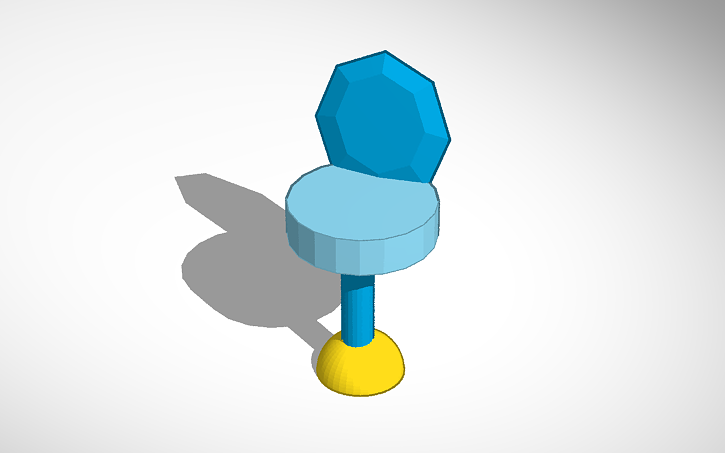 3D design nacis chair - Tinkercad