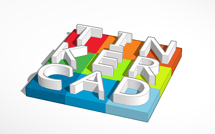 3D design Tinkercad logo | Tinkercad