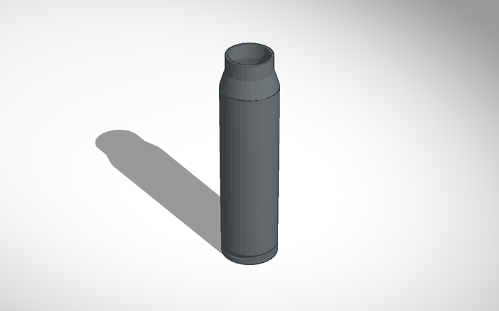 3D design 30mm Bullet Shell - Tinkercad