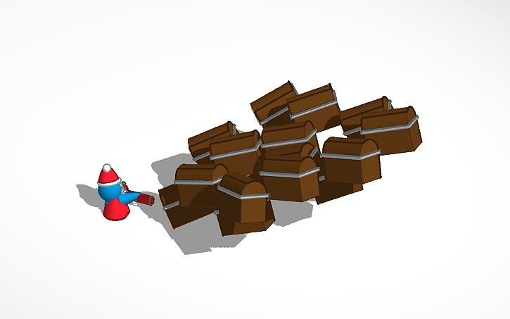 3D design MiniGun Santa!!! - Tinkercad