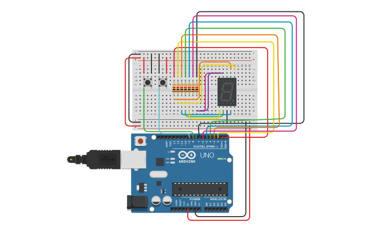 Circuit design LED ARDUINO - Tinkercad