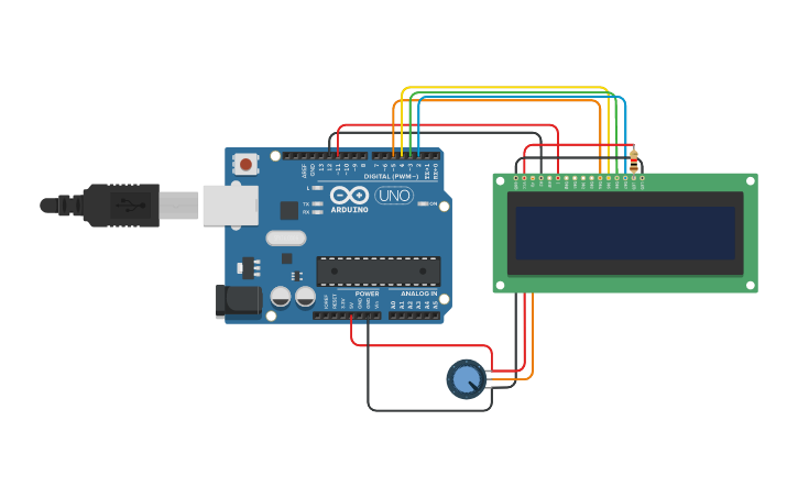 Circuit design UNPRAK RACHEL VANIA | Tinkercad