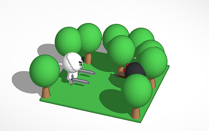 3D design The Hiccup Knight vs shadow demon | Tinkercad