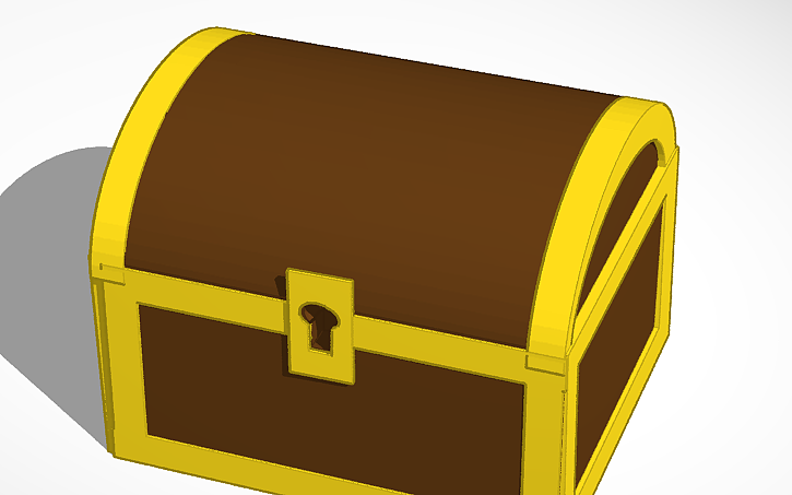 3D design treasure chest | Tinkercad