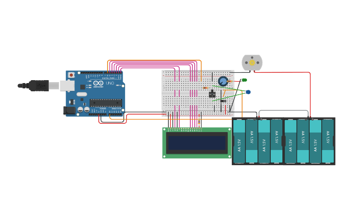 Circuit Design Motor Controller Tinkercad