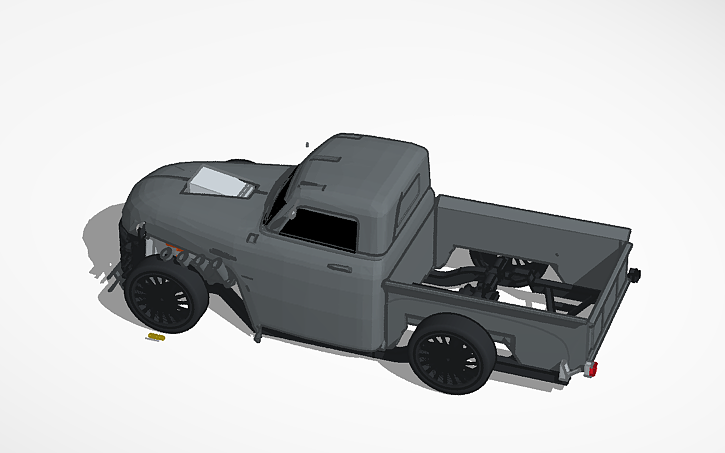 3D design 1949 Chevy 3100 Rat Rod - Tinkercad