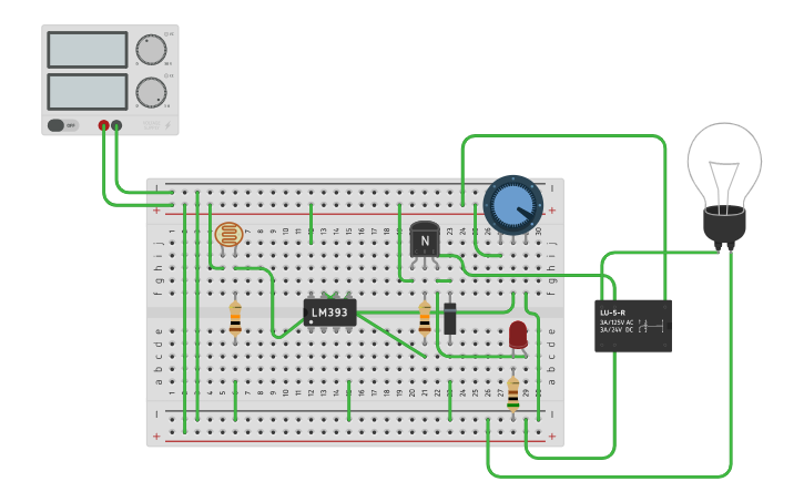 Circuit design U2 - TP3 - Ejercicio 3 - Tinkercad Circuit design U2 - TP3 - Ejercicio 3 - Tinkercad
