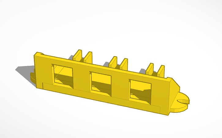 3D design Path panel RJ45 - Tinkercad