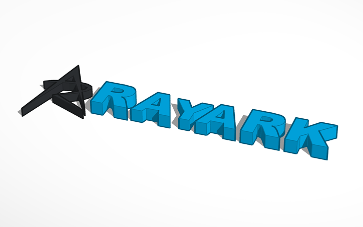 3D design rayark logo | Tinkercad