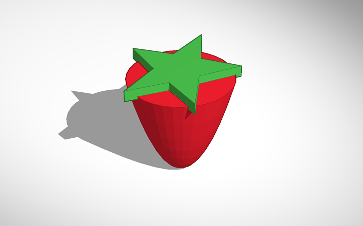 3D design A Strawberry | Tinkercad