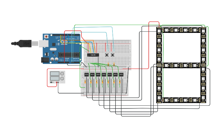 Circuit design Projeto PAP - Tinkercad
