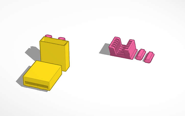 3D design SD Card ext for Micro TF card - Tinkercad