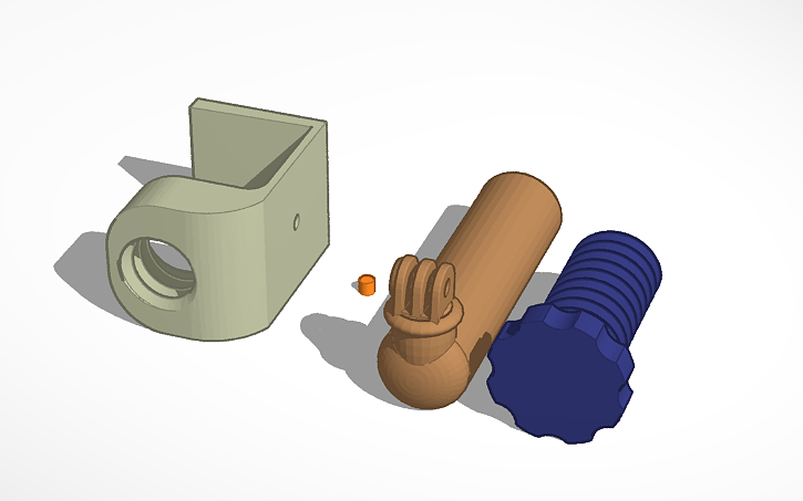 3D design GoPro Table Clamp Mount - Tinkercad