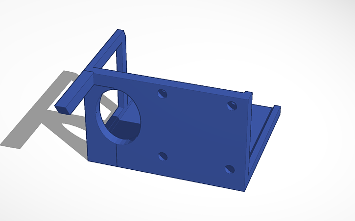 3D design custom motor mount | Tinkercad