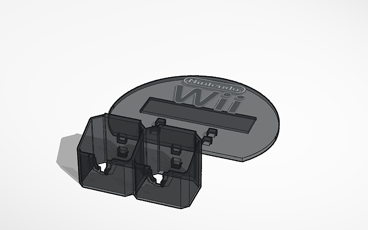 3D design Wii Remote Wall Mount - Tinkercad