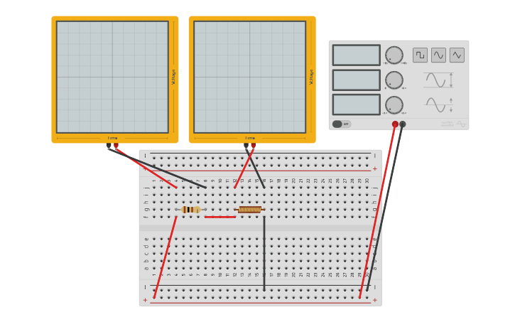 Circuit design Experimento 4b | Tinkercad