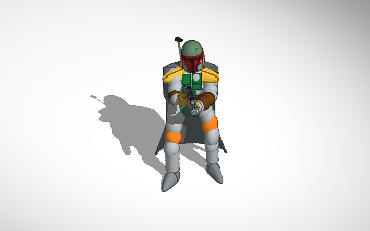 3D design BOBA FETT - Tinkercad