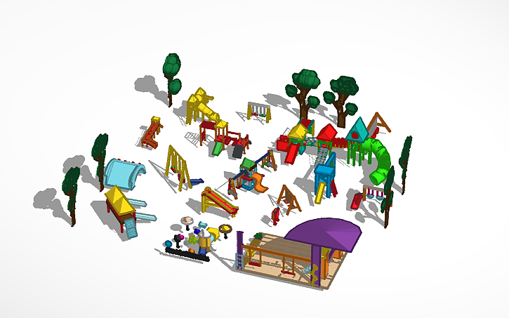 3D design Parque 2 - Tinkercad