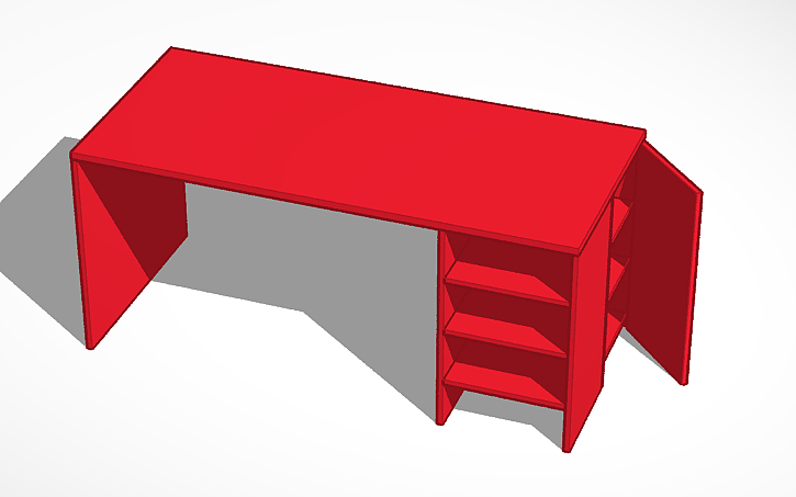 3D design Custom Desk by Geisse Alan C. | Tinkercad