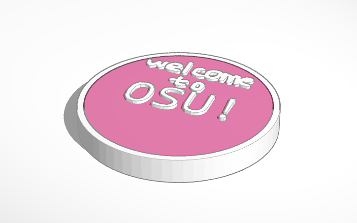 3D design welcome to Osu! - Tinkercad