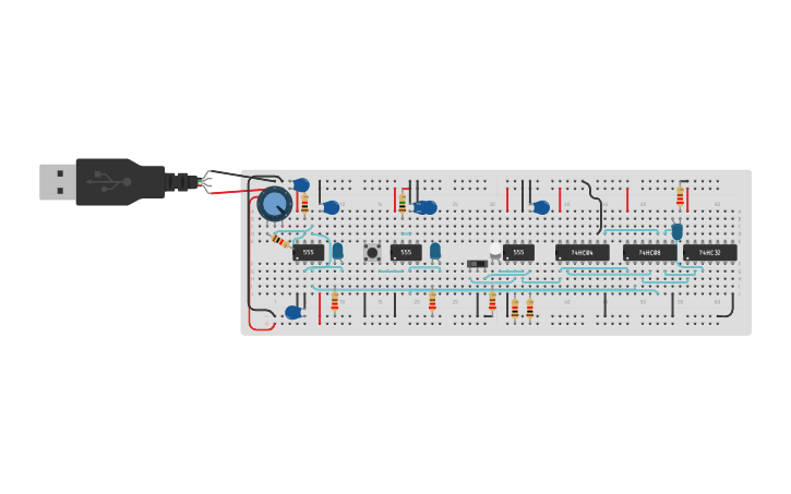 Circuit design Clock - Tinkercad