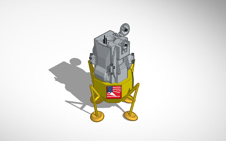 3D design Apollo LEM - Tinkercad