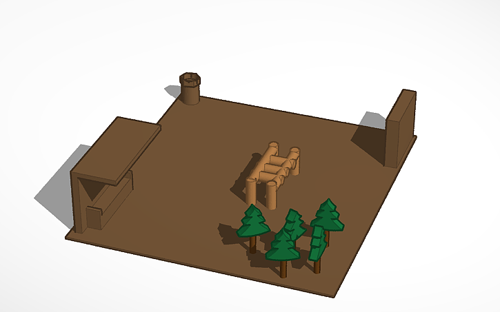 3D design Monkey bars - Tinkercad