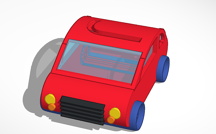 3D design mini car - Tinkercad