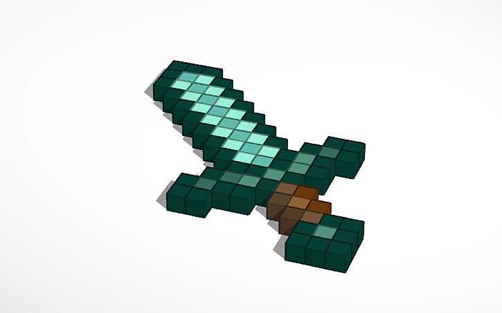 3D design minecraft kılıcı - Tinkercad