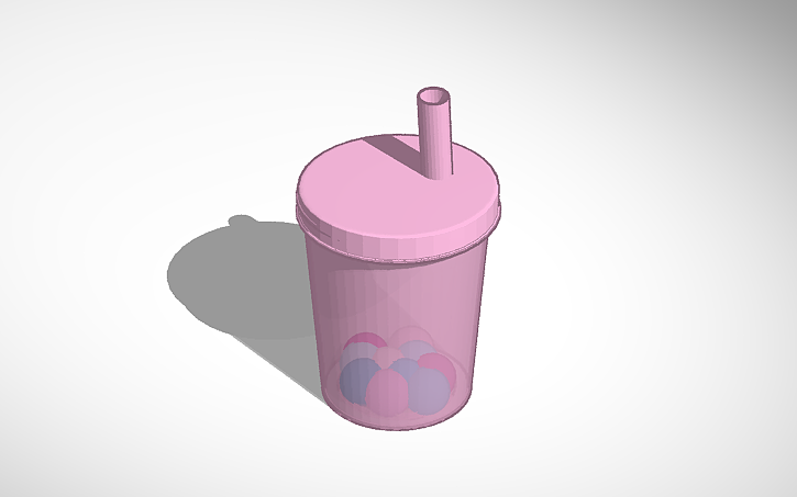 3D design Dazzling Bubble Gum Boba | Tinkercad