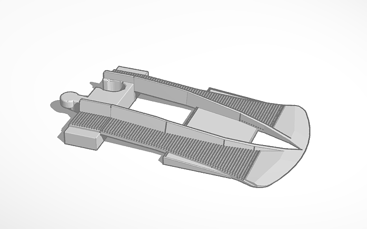 3D design Duplo rail ramp - Tinkercad
