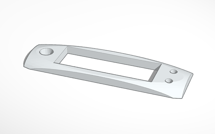 3D design 2x16 lcd bezel with buzzer and LED holes | Tinkercad