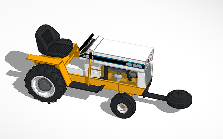 3D design Cub Cadet 1000 Pulling Tractor - Tinkercad