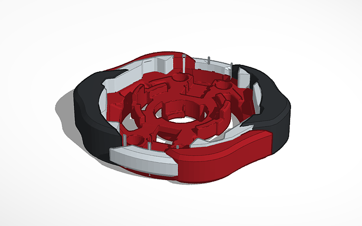 3D design nark gt beyblade base - Tinkercad