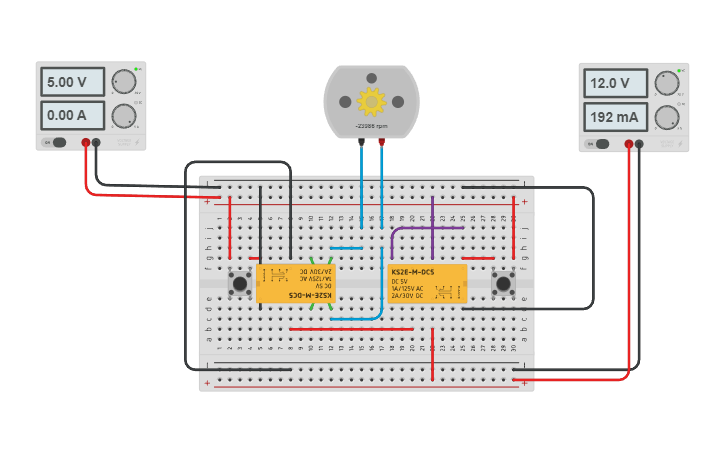 Circuit Design Motor Tinkercad