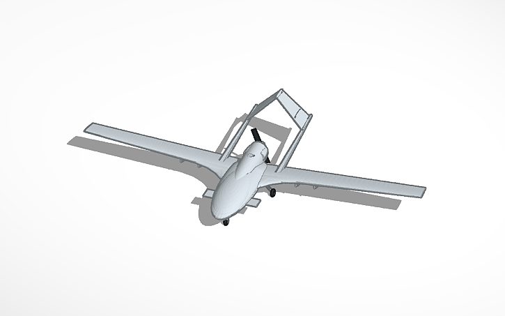3D design Bayraktar TB2 - Tinkercad