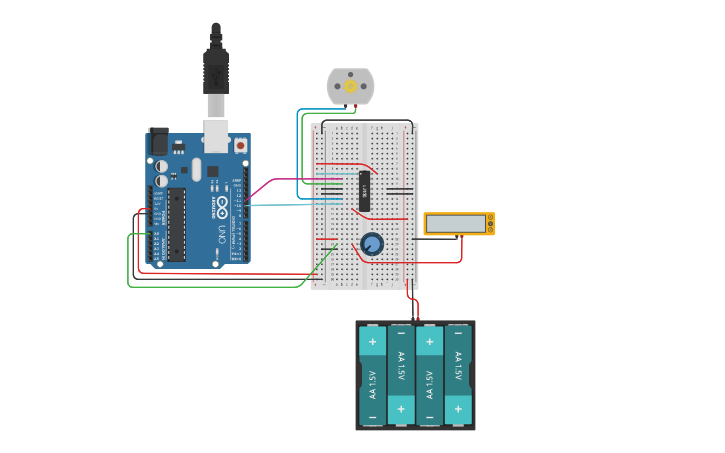 Circuit design potentiometer time? - Tinkercad